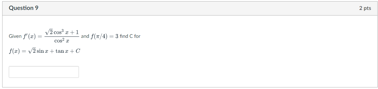 Solved Given f′(x)=x3+6 and f(1)=8 f(x)=3ln∣x∣+6x+CGiven | Chegg.com Solved Given f′(x)=x3+6 and f(1)=8 f(x)=3ln∣x∣+6x+CGiven | Chegg.com