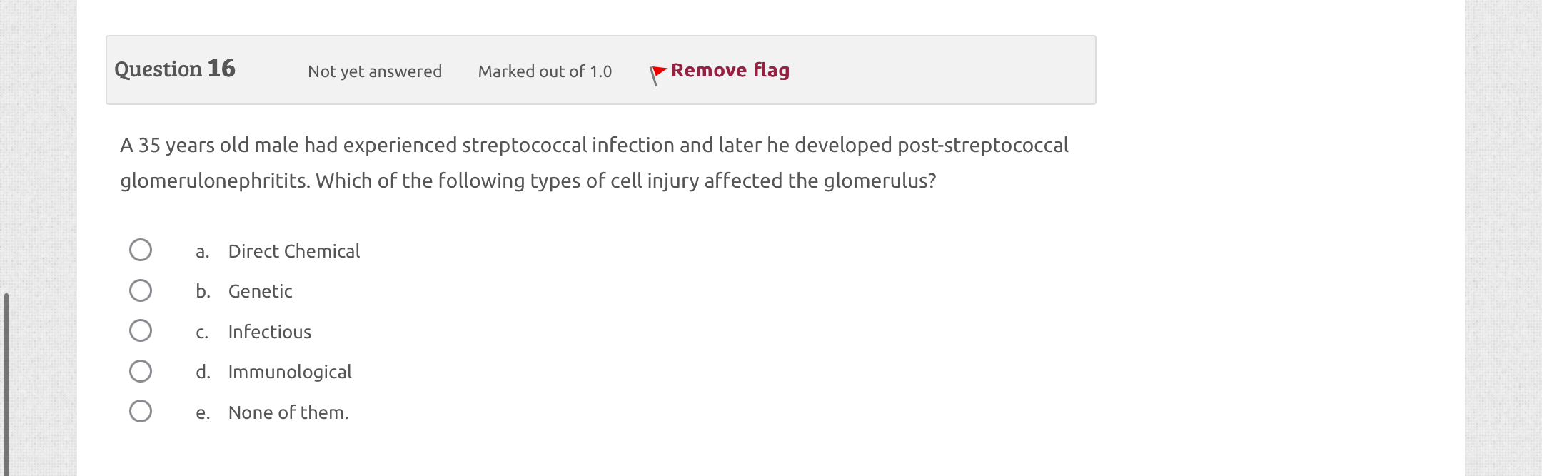 Solved A 35 ﻿years old male had experienced streptococcal | Chegg.com