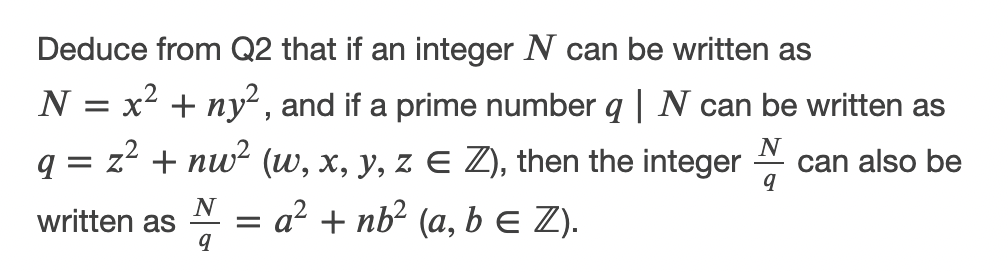 Solved This is Q2 which I have checked to be true, I need | Chegg.com