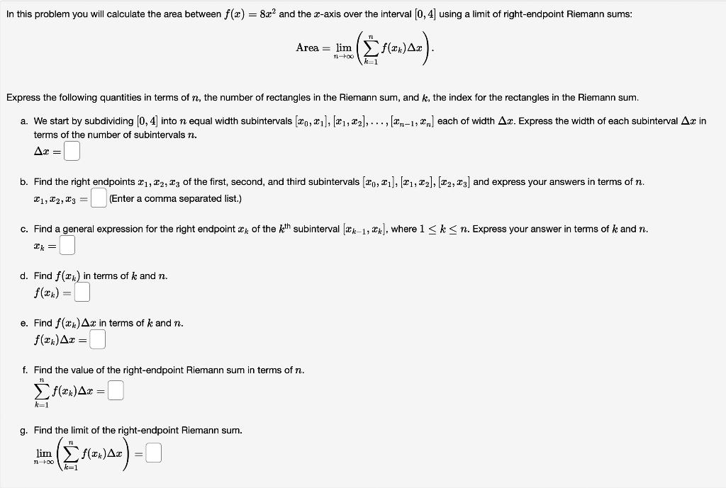 Solved In this problem you will calculate the area between | Chegg.com