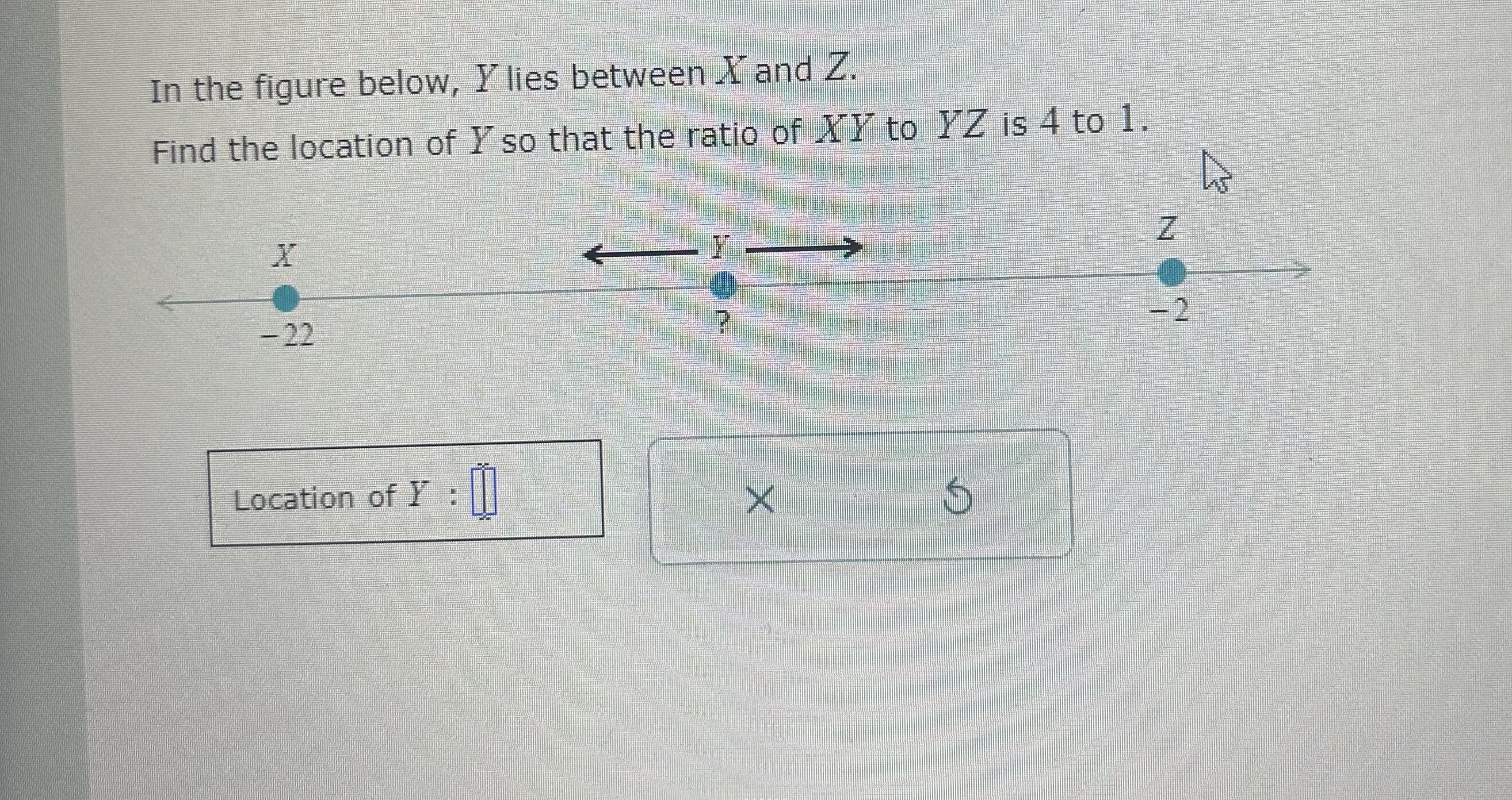 Solved In the figure below, Y lies between X and Z. Find the | Chegg.com