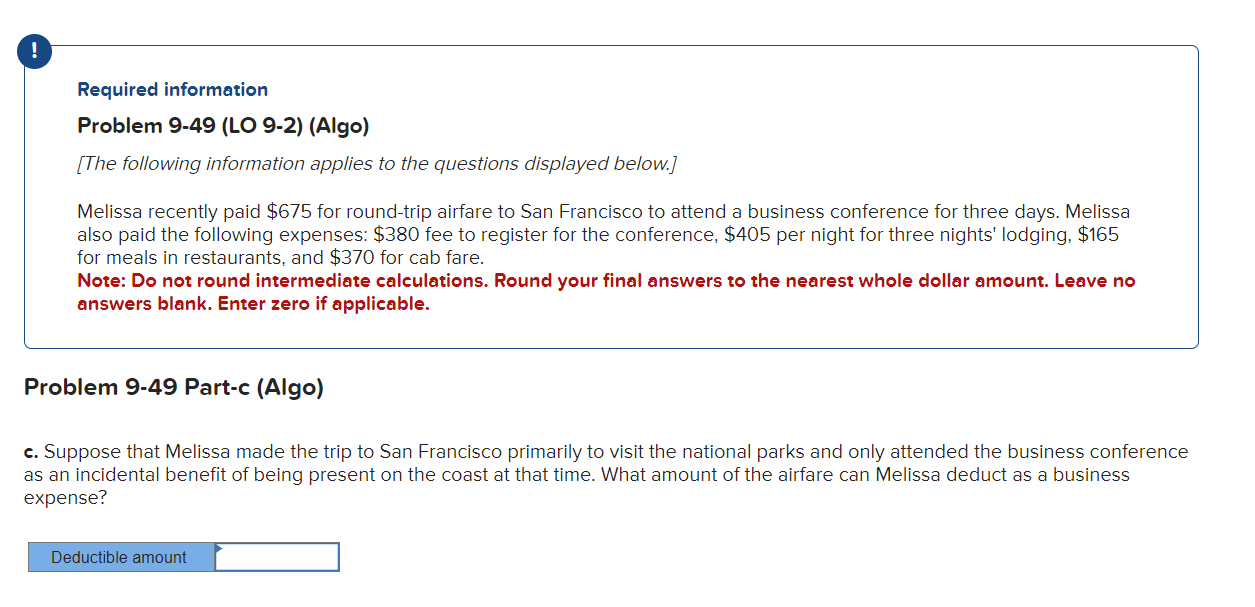 Solved This is one problem with three parts to the | Chegg.com