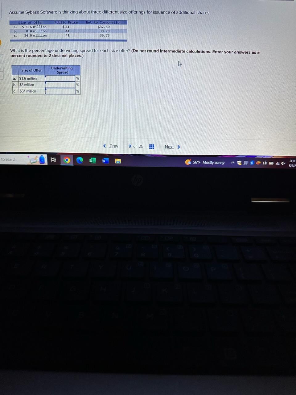 Solved Assume Sybase Software is thinking about three | Chegg.com