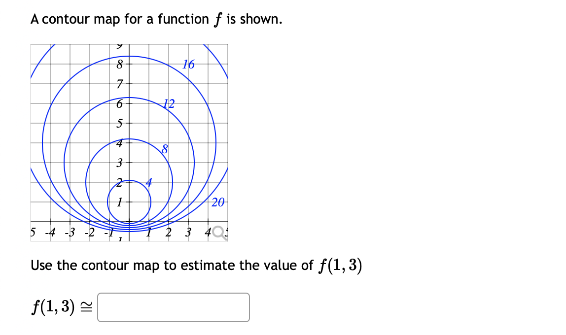 Solved A contour map for a function f is shown. Use the | Chegg.com