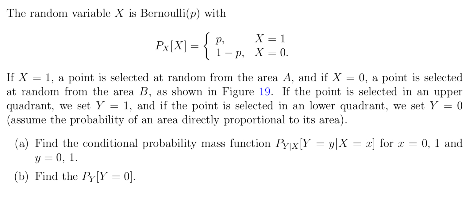 Solved The random variable X is Bernoulli(p) with Px[x] = { | Chegg.com