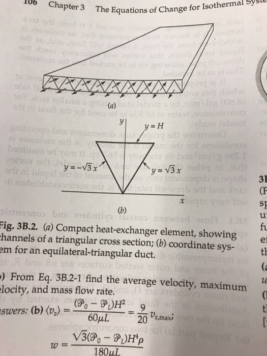 Solved 3B.2 Laminar flow in a triangular duct (Fig. 3B.2)2 | Chegg.com