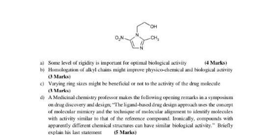 2. Structure activity relationships (SAR) study | Chegg.com