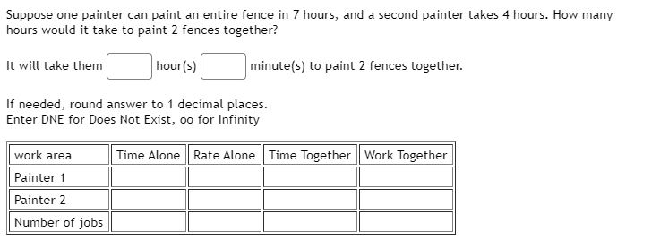 Solved Suppose one painter can paint an entire fence in 7 | Chegg.com