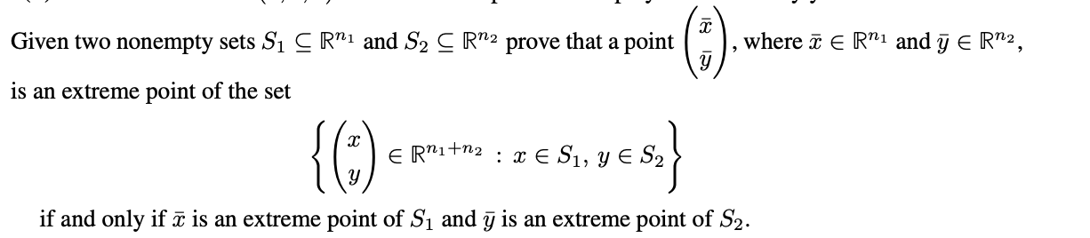 Solved Given two nonempty sets Si C Rºi and S2 C R™2 prove | Chegg.com