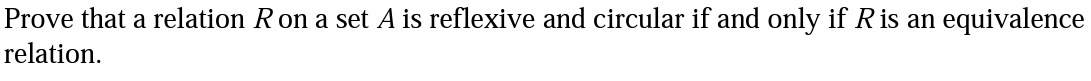 Solved Prove that a relation R on a set A is reflexive and | Chegg.com