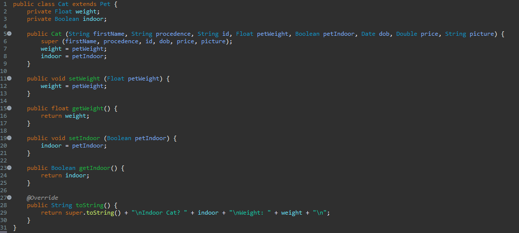 Solved Make a new Project on Eclipse. Use your classes from | Chegg.com