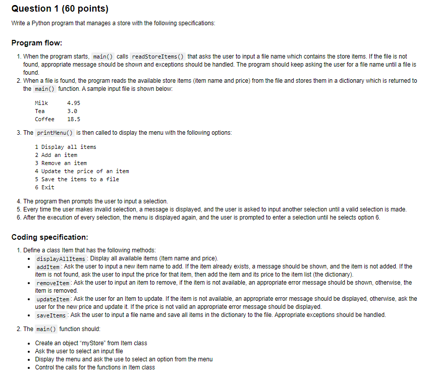 Solved write a python language with proper indentation and | Chegg.com