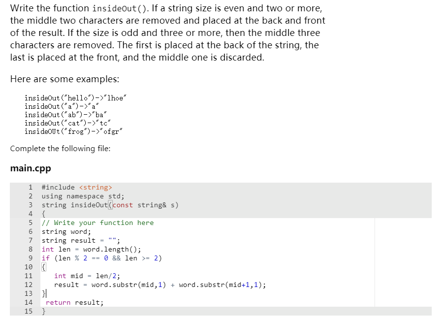 Solved Ignore my code if i did wrong, i have no idea what to | Chegg.com
