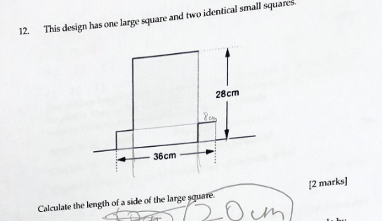 Solved 12. This design has one large square and two | Chegg.com