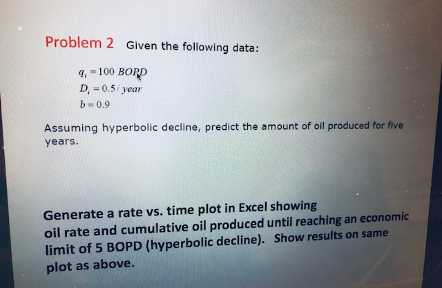 Solved Problem 2 Given the following data: q,-100 BORD D, | Chegg.com