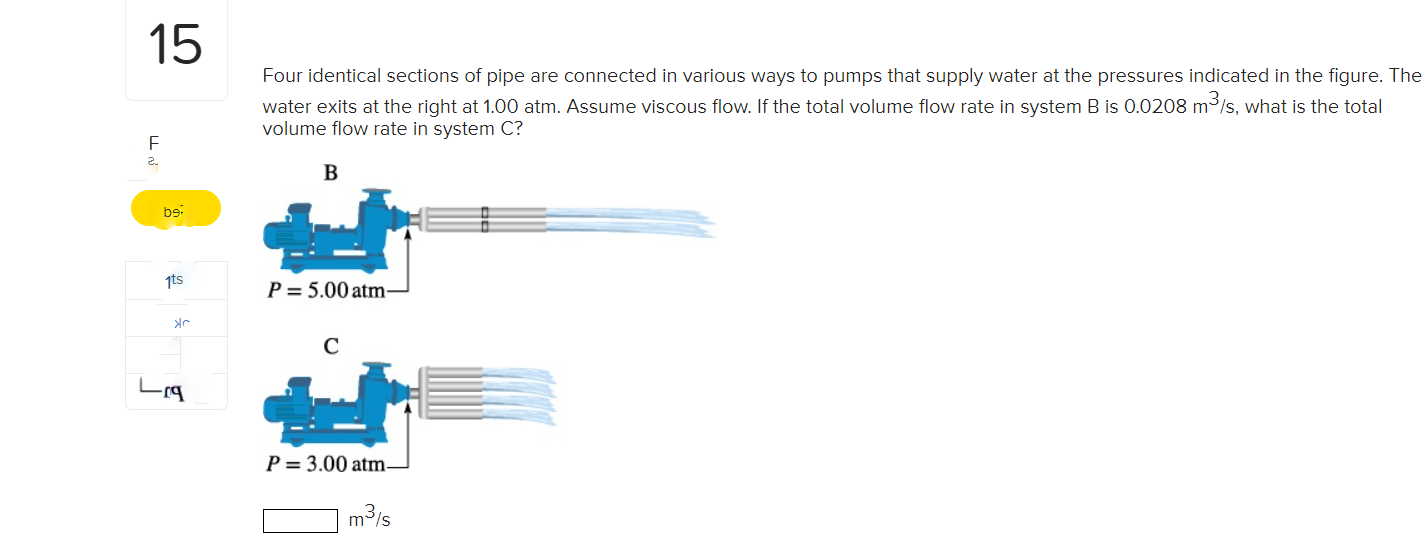 Solved Four identical sections of pipe are connected in | Chegg.com