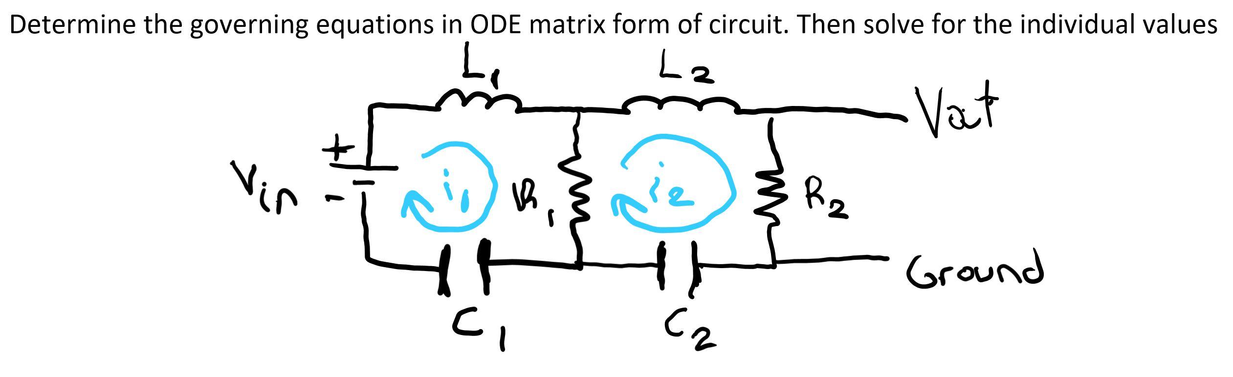 Solved Determine the governing equations in ODE matrix form | Chegg.com