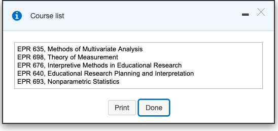 Solved Course list Х EPR 635, Methods of Multivariate | Chegg.com
