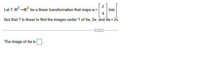 Solved Let T:R2→R2 ﻿be a linear transformation that maps | Chegg.com