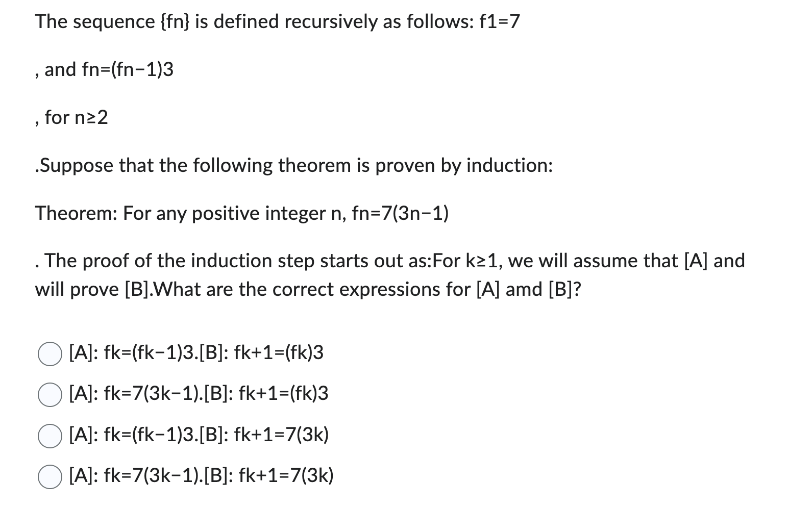 Solved The Sequence {fn} Is Defined Recursively As Follows