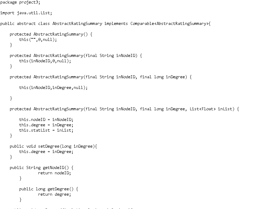 Solved package project3; import java.util.List; public | Chegg.com