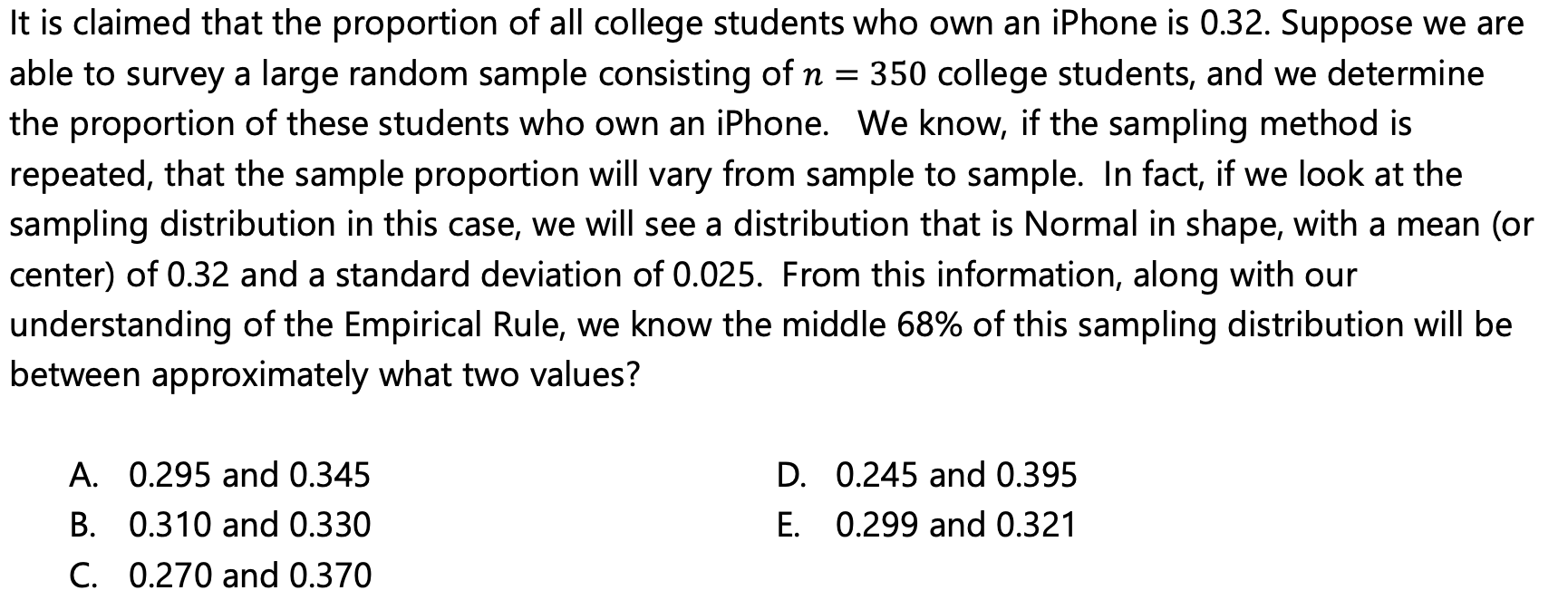 Solved It is claimed that the proportion of all college | Chegg.com