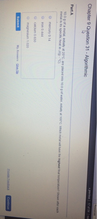 Solved Resources Chapter 9 Question 31 Algorithmic previous | Chegg.com