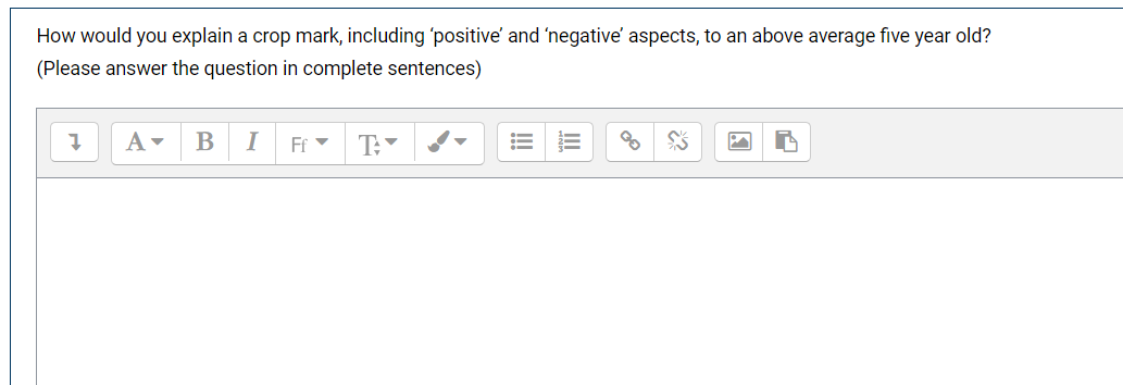 Solved How would you explain a crop mark, including | Chegg.com