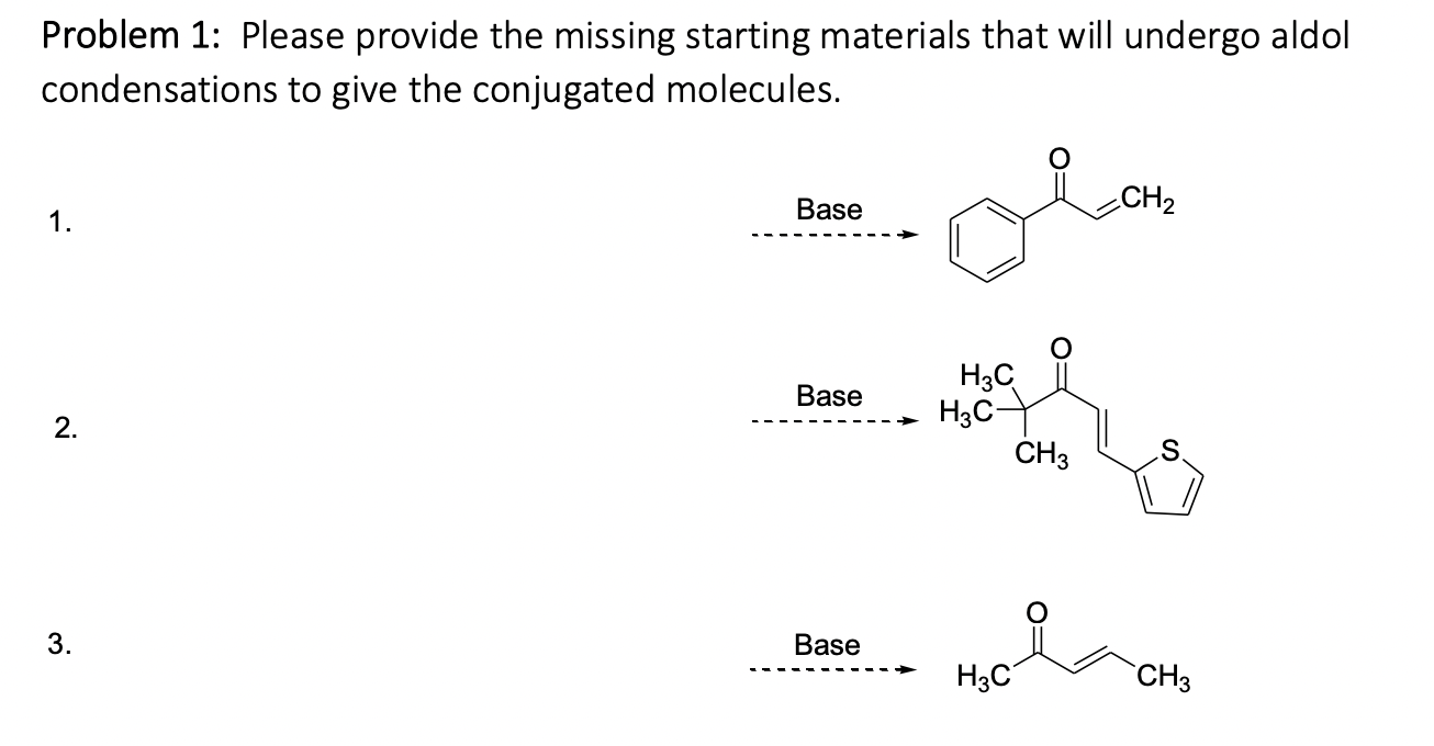 Solved Problem 1: Please provide the missing starting | Chegg.com