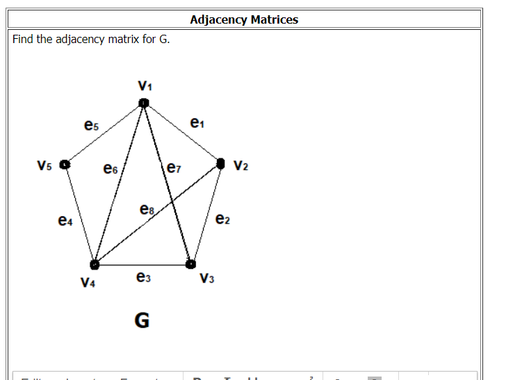 Solved Find the adjacency matrix for G. | Chegg.com