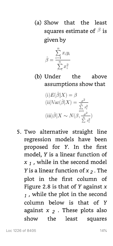 Solved 4. Straight-line regression through the origin: In | Chegg.com