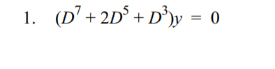 Solved 1. (D' +2D + D) = 0 | Chegg.com