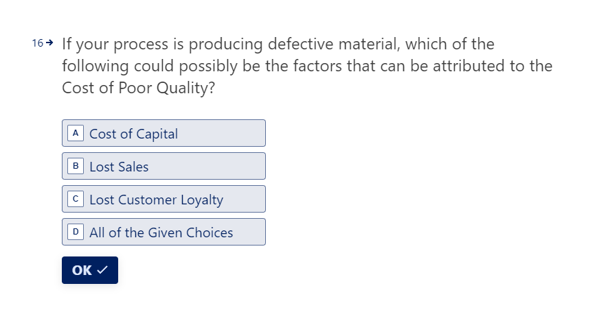 Solved 16→ ﻿If your process is producing defective material, | Chegg.com