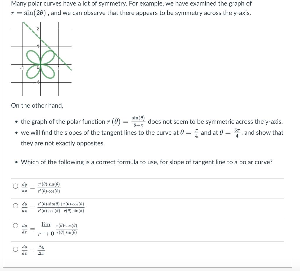 Solved Question 1 sin(0) ? = • Which of the following is a | Chegg.com