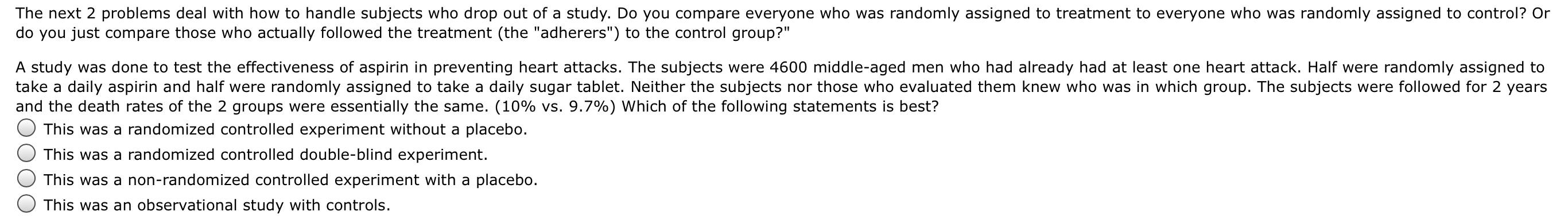 Solved The next 2 problems deal with how to handle subjects | Chegg.com