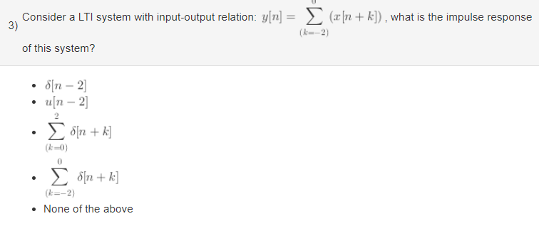 Solved Consider a LTI system with input-output relation: | Chegg.com