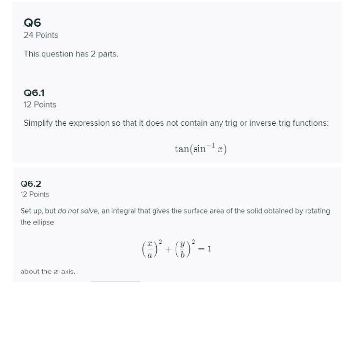 Solved Q6 24 Points This question has 2 parts. Q6.1 12 | Chegg.com
