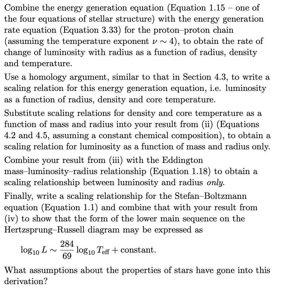 Combine the energy generation equation (Equation 1.15 | Chegg.com