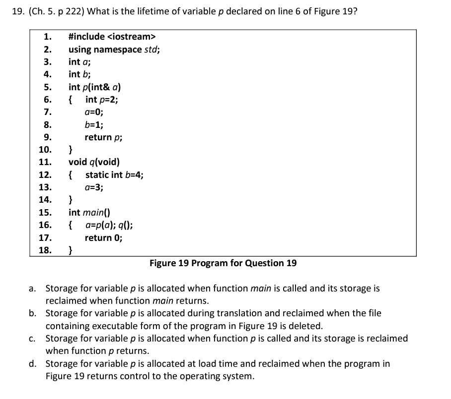 Solved 8. (Ch. 5 p. 225) What is printed by the program in | Chegg.com