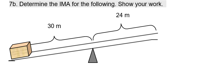 Solved 7b. Determine the IMA for the following. Show your | Chegg.com