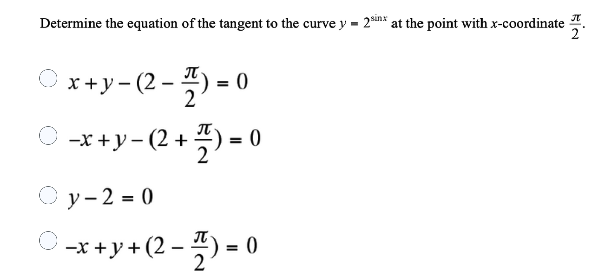 Solved Determine the equation of the tangent to the curve | Chegg.com