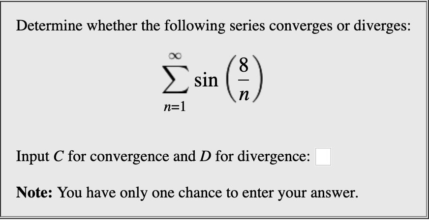 Solved Determine whether the following series converges or | Chegg.com
