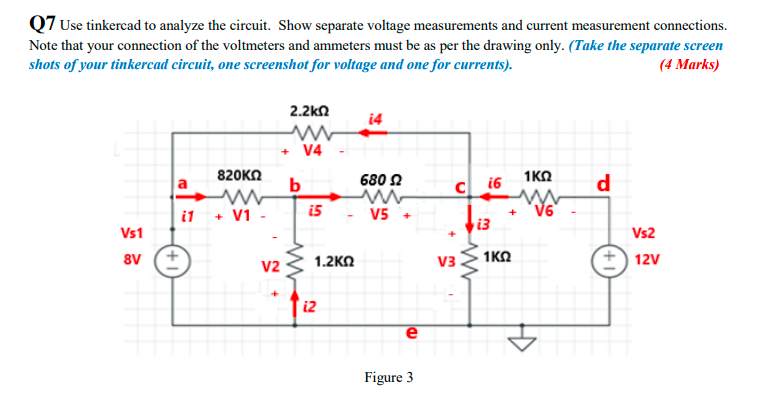 Solved Q7 Use tinkercad to analyze the circuit. Show | Chegg.com