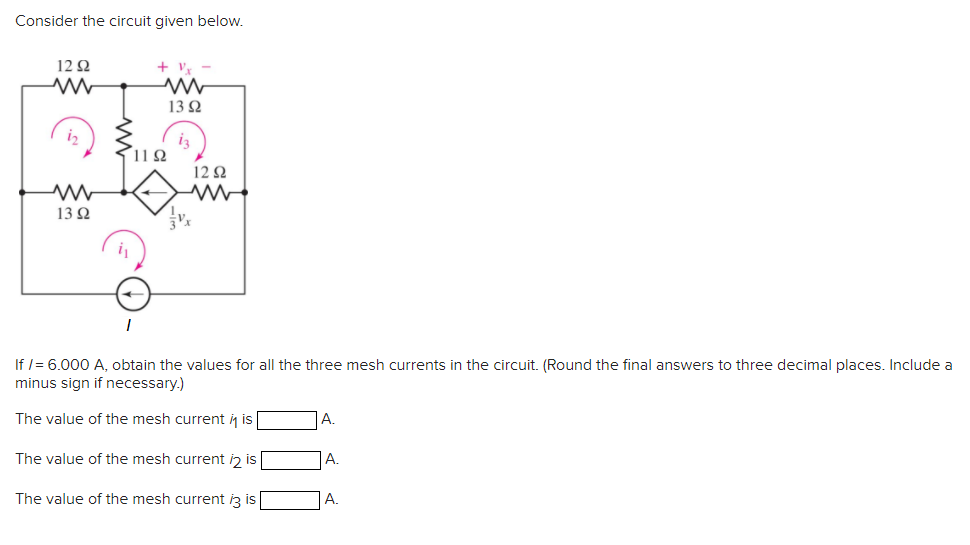 Solved Consider the circuit given below.If ??=6.000A, | Chegg.com