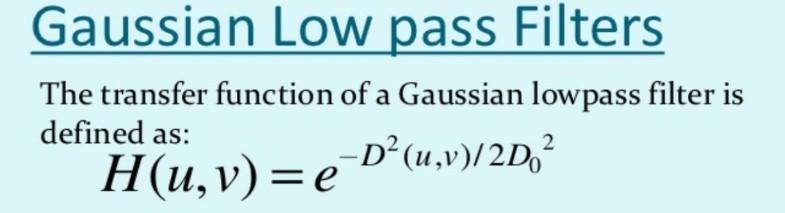 Solved a) Lowpass Filtering (a) Implement the Gaussian | Chegg.com Solved a) Lowpass Filtering (a) Implement the Gaussian | Chegg.com