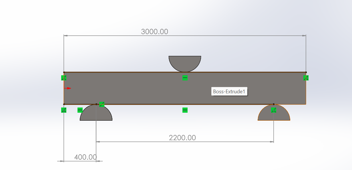 Solved A double overhanging beam with two supports with a | Chegg.com