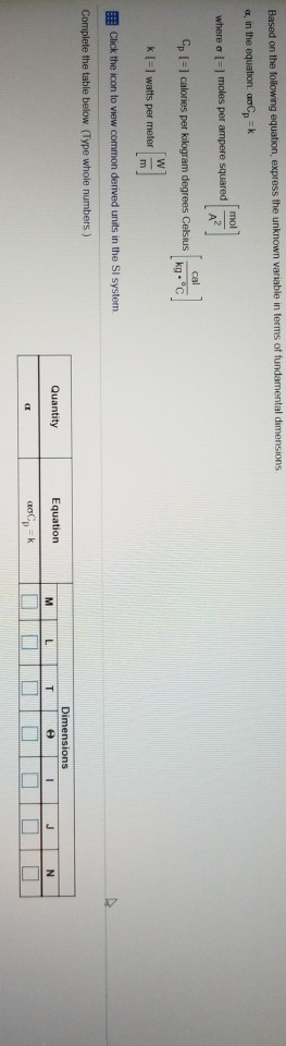 Solved Based on the following equation, express the unknown | Chegg.com