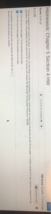 Solved Homework Chapter 5 Section 4 Hw Hw Score 51 44