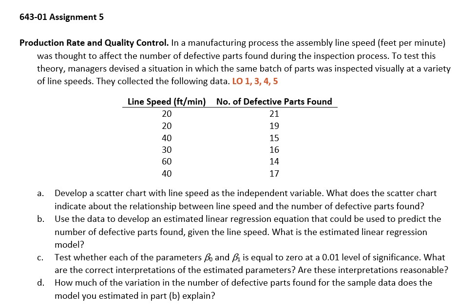 Solved Production Rate and Quality Control. In a | Chegg.com