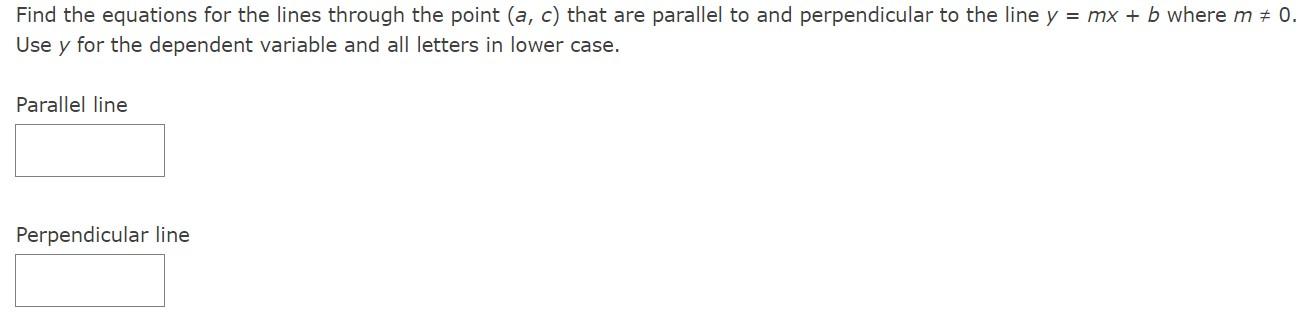 Solved Find the equations for the lines through the point | Chegg.com